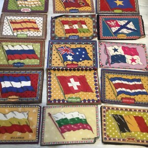 Cigar Felts Tobacciana Countries Around the World Felts Colorful Antique Advertising Premiums ...