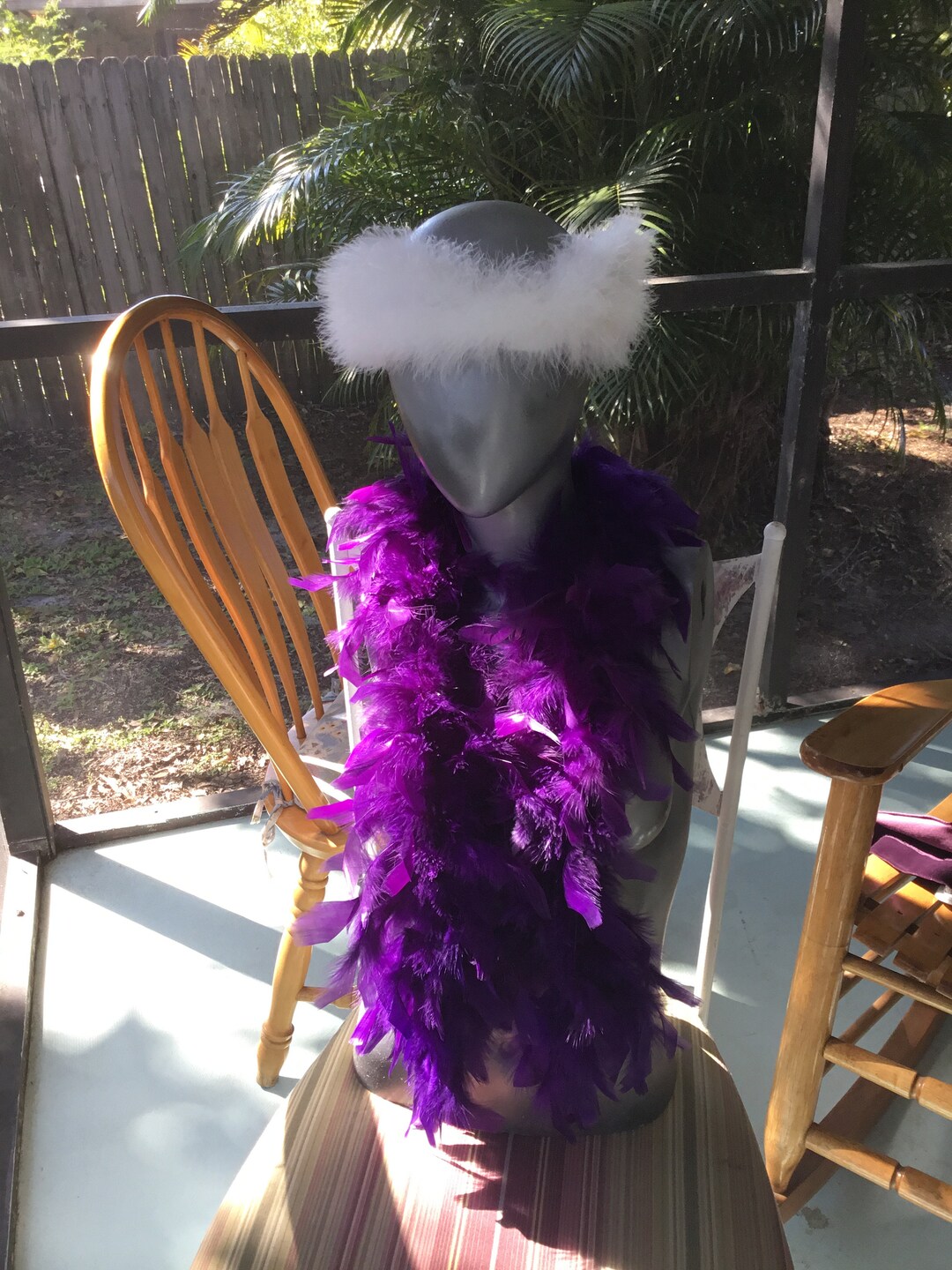 Feather Boa and Marabou Boa One Purple One White 2 Wild and Crazy Boas ...
