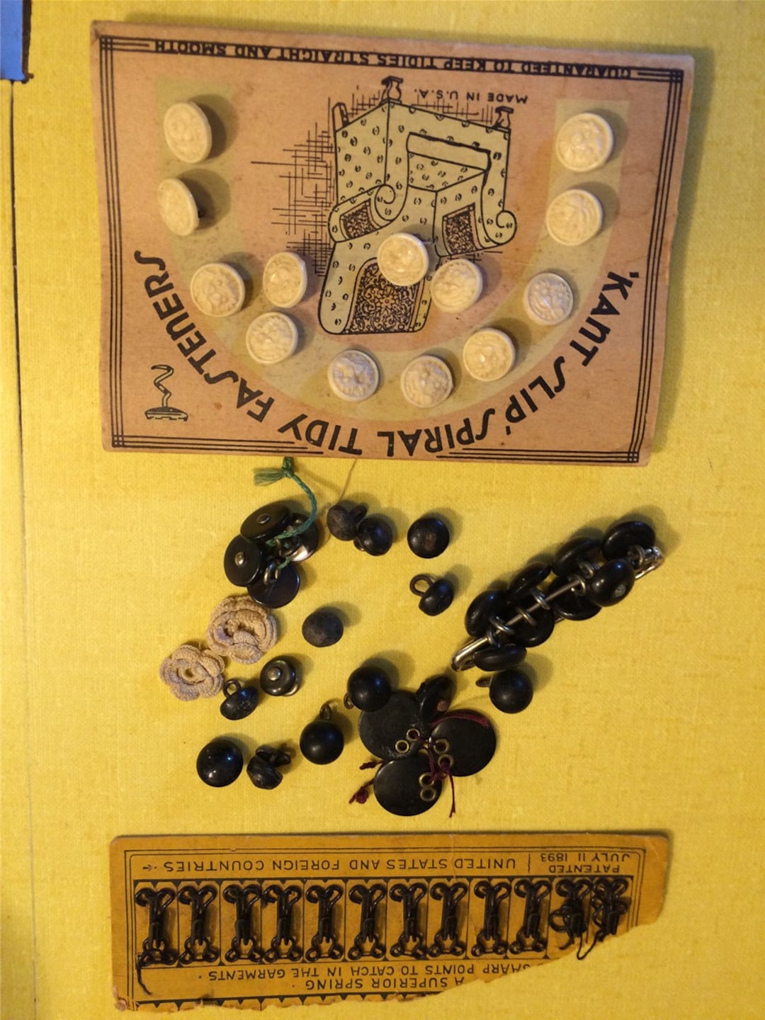 Mixed Lot of Antique Shoe Buttons Antique Snaps and More A - Etsy