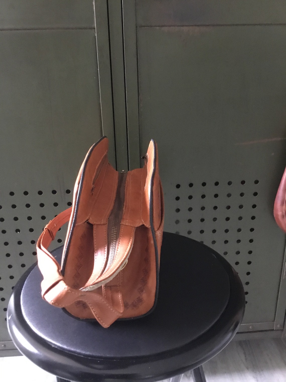 Tooled Leather Purse Native American Chief in Feather Bonnet - Etsy