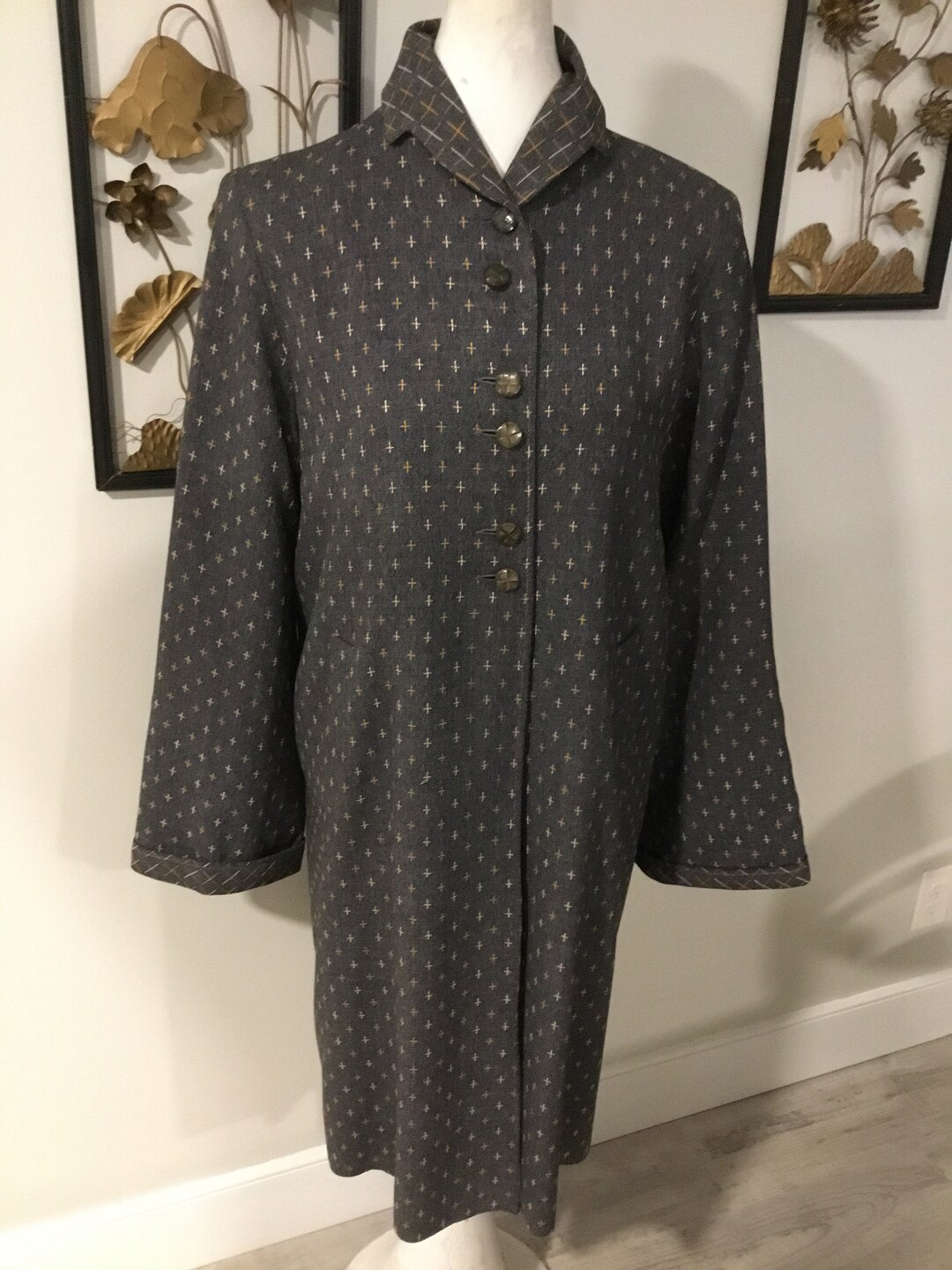 50s Swing Coat HTF Swing Coat With Buttons Down Front Styled by Lanson ...