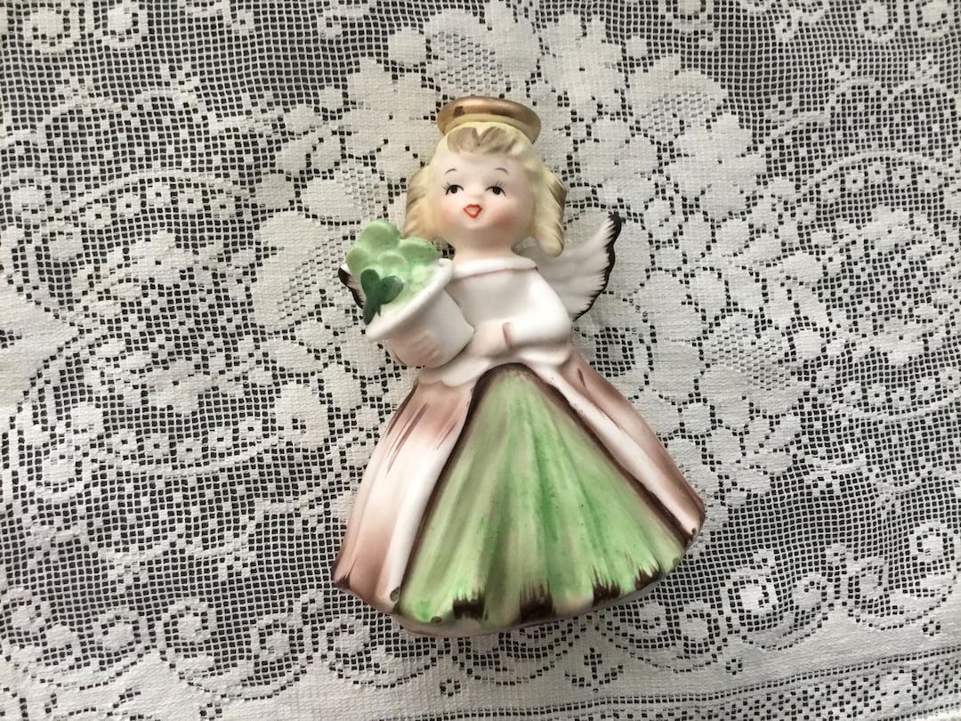 Inarco Japan Angel St Patti's Day Angel E-1187/3 Japan Sweet Vintage - Etsy