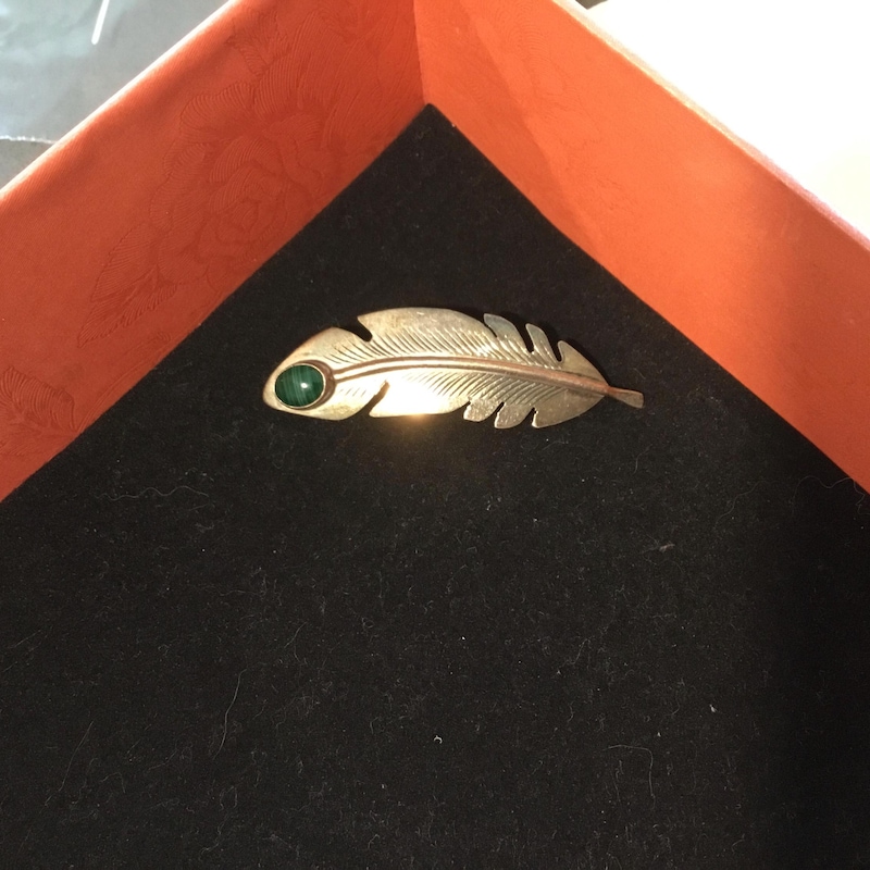 Malachite Brooch Sterling - Etsy