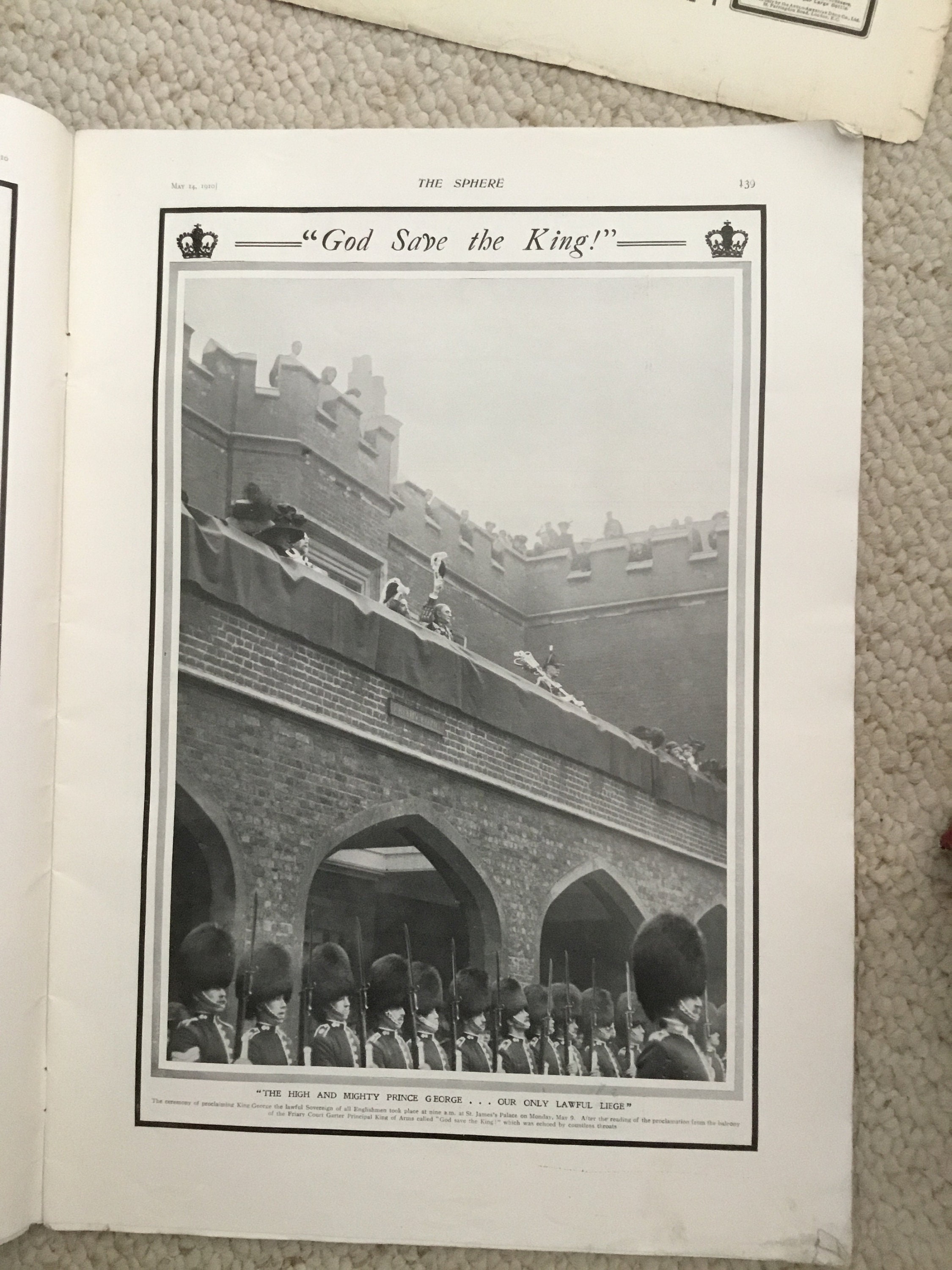 English History the Death of King Edward VII in the Sphere May 14 1910 ...