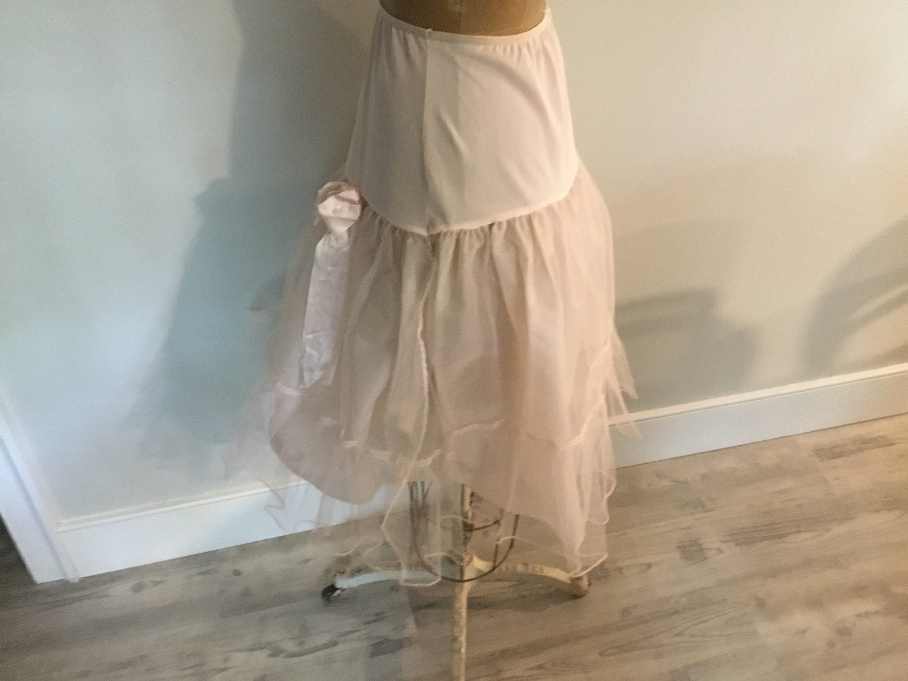Vintage Crinoline PINK Crinoline With 2 Layers and 2 Pieces of Pretty ...