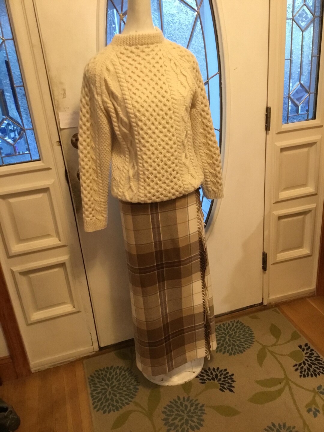 Plaid Wrap Around Kilt With Fringe Lauren Look Talbot's Label Super ...