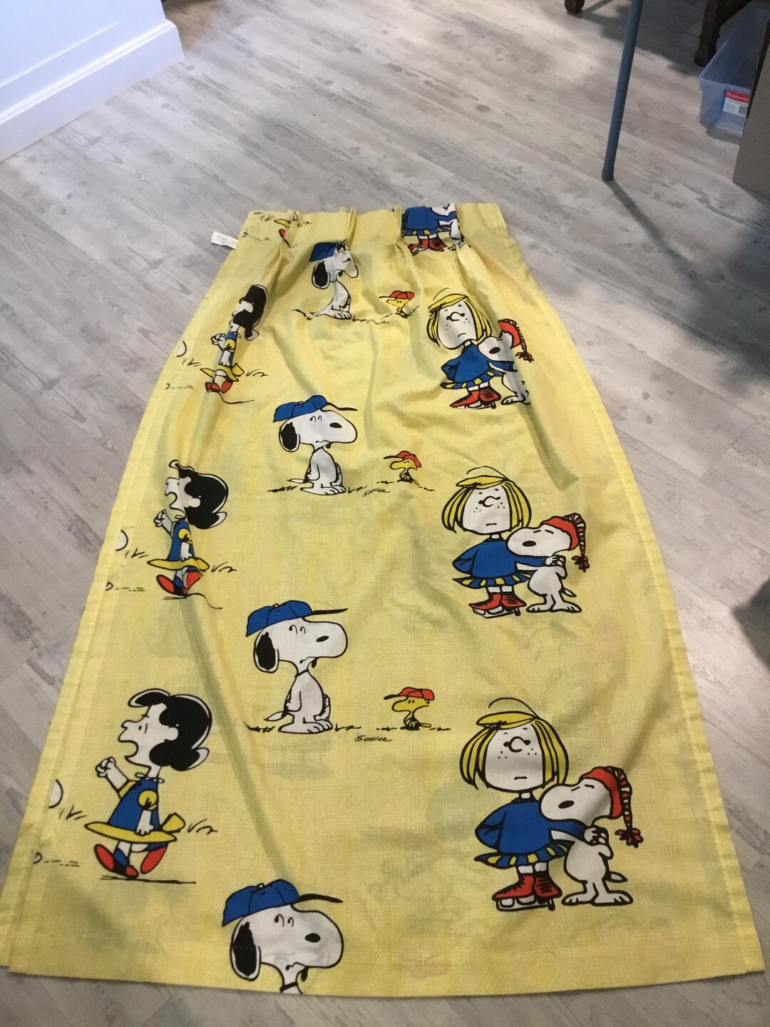 70's Snoopy Curtains Snoopy, Charlie Brown and the Rest of the Gang 2 ...