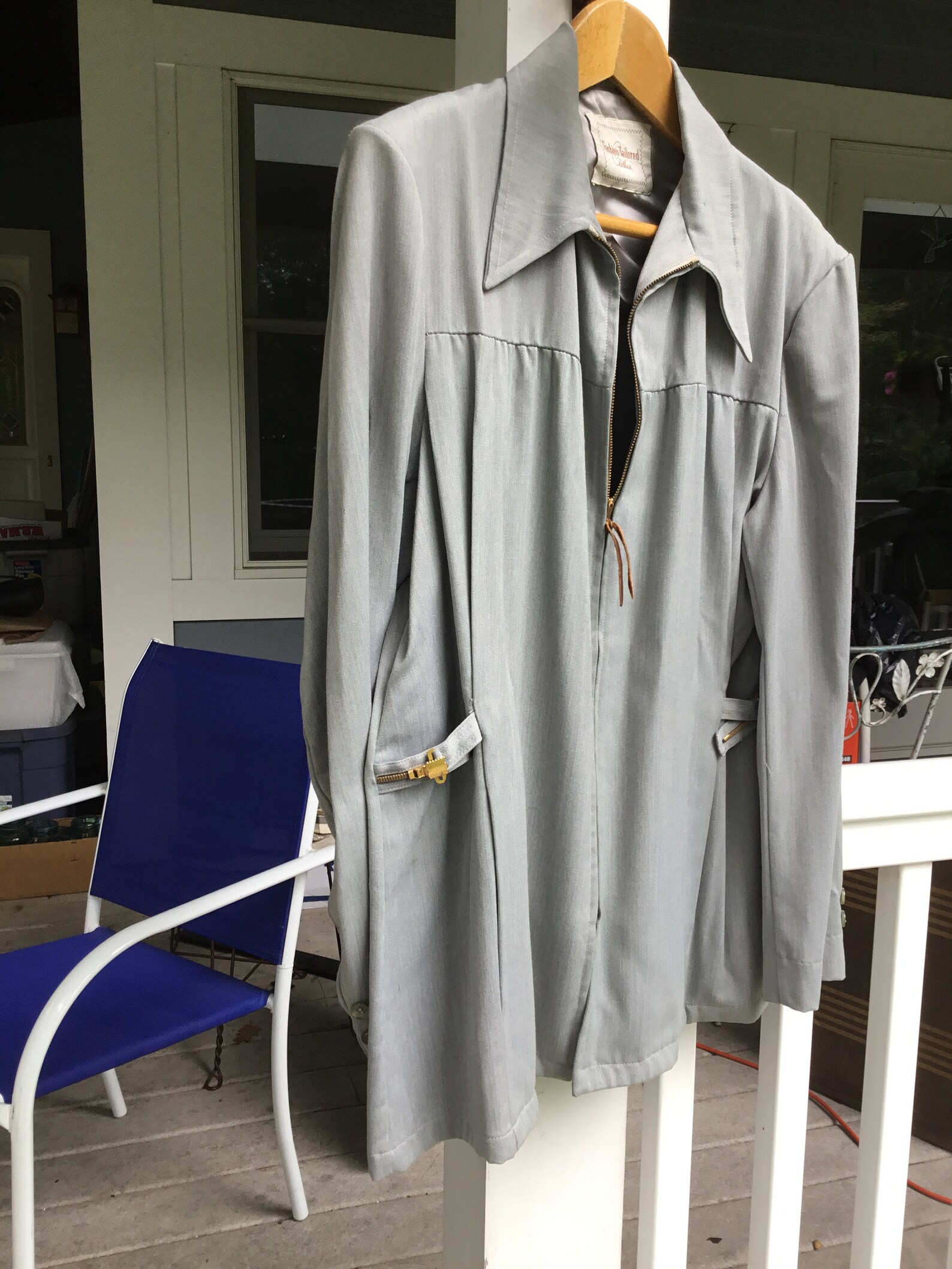 40s-50s Jacket Rare Vintage Jacket Dressy 49er Look Light Gray - Etsy