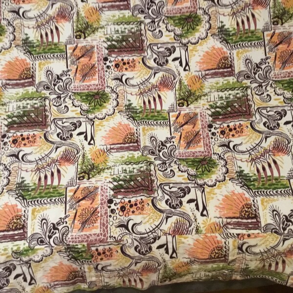 Vintage Bark Cloth - Etsy