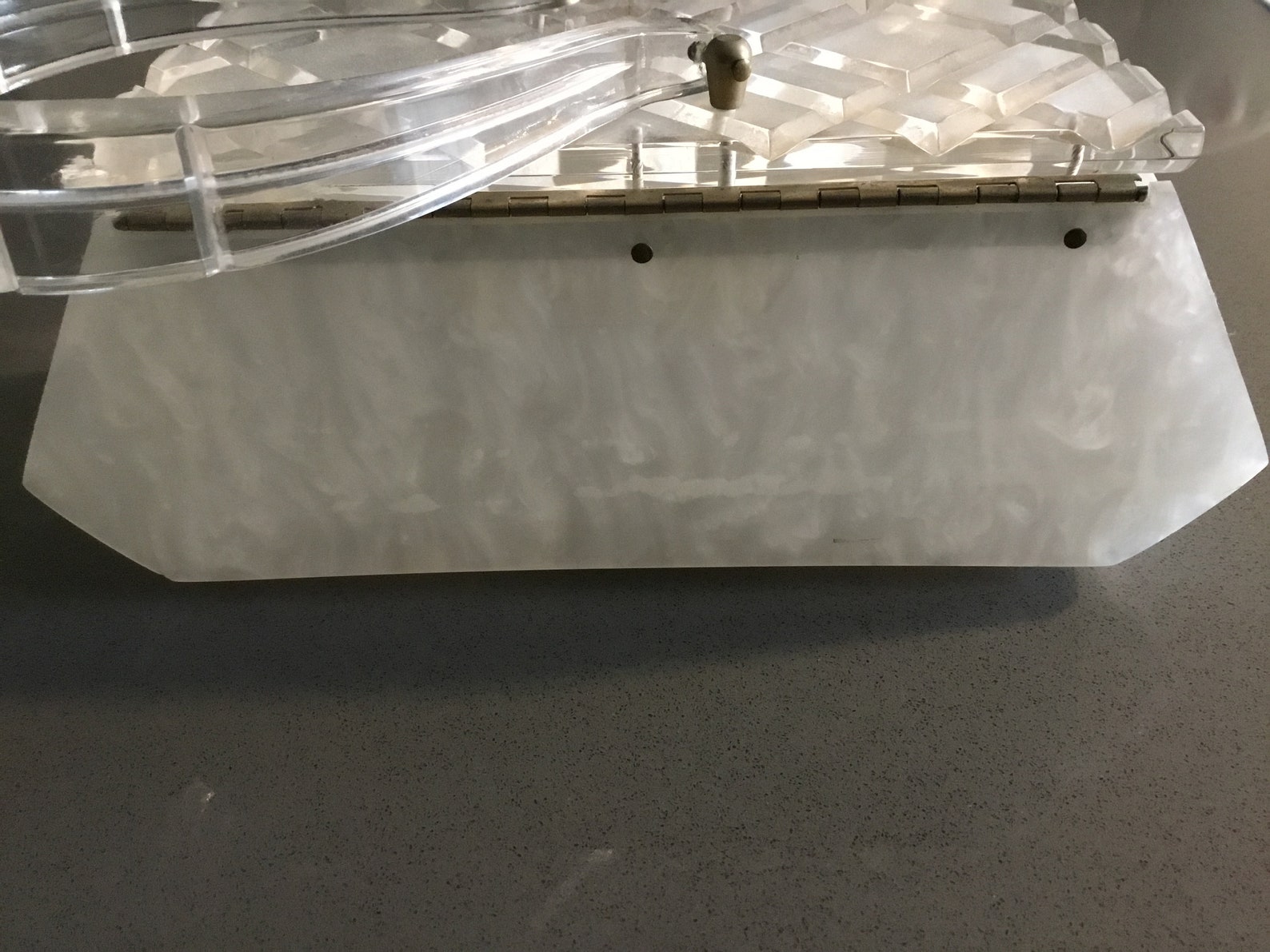 Lucite Purse Florida Handbags Made in Miami Lucite Box With | Etsy