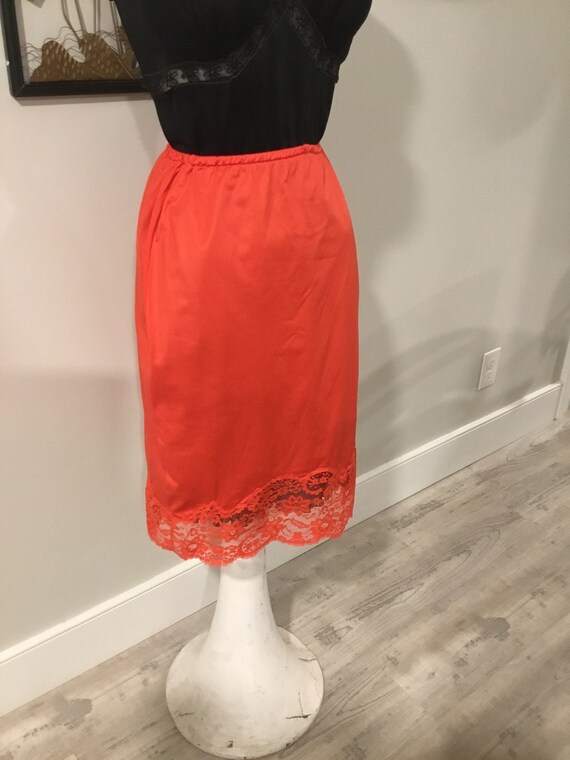 Red Half Slip Vintage Lingerie Van Raalte Slip Made i… - Gem