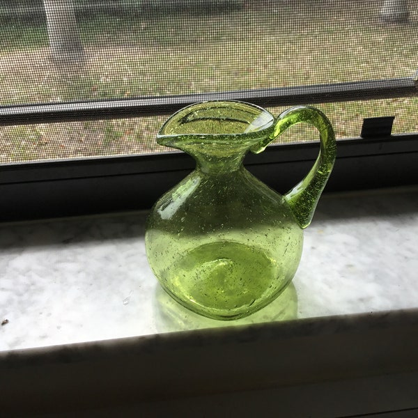 Small Glass Pitcher - Etsy