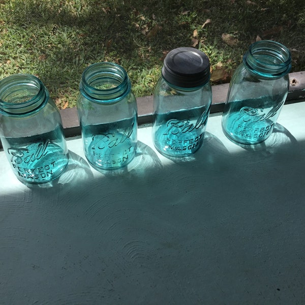 Blue Ball Jars - Etsy
