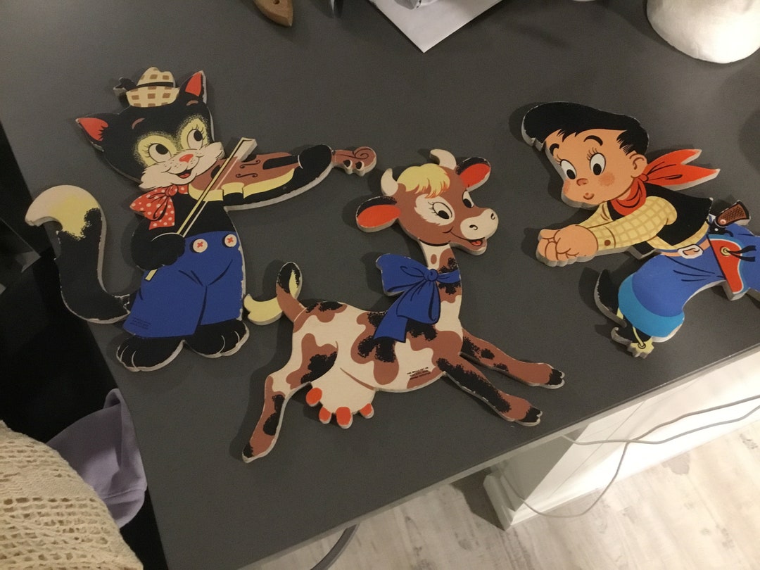 Hey Diddle Diddle the Cat and the Fiddle the Dolly Toy Co. Nursery Wall ...