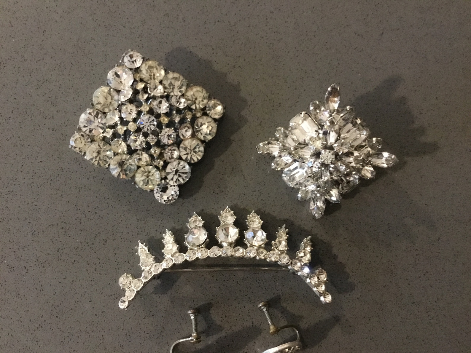 Rhinestone Lot 5 Pieces of Rhinestone Jewelry One Pin Like - Etsy