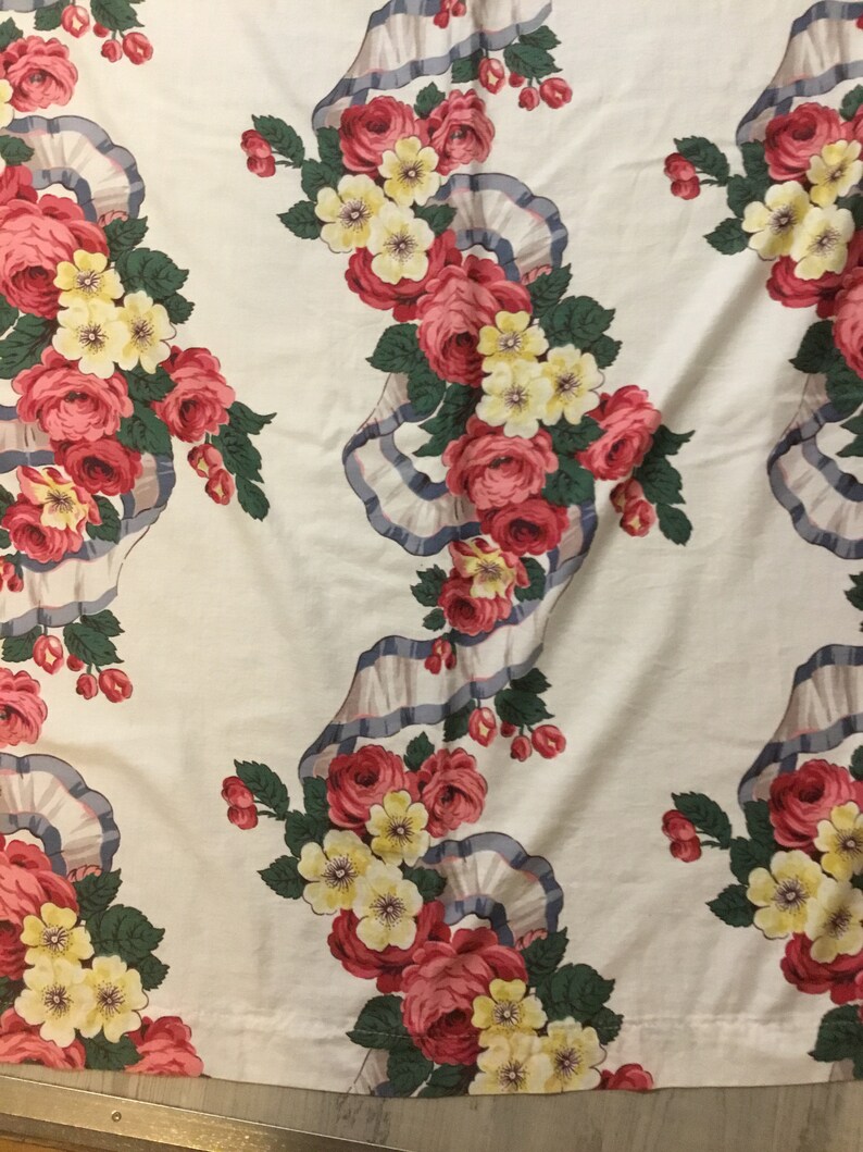 Waverly Fabric 9+ Yards Minuet Pattern Lovely Floral Cotton Roses and ...