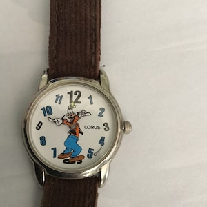 Goofy Watch by Lorus Disney Character Watch Movement Japan as is Watch ...
