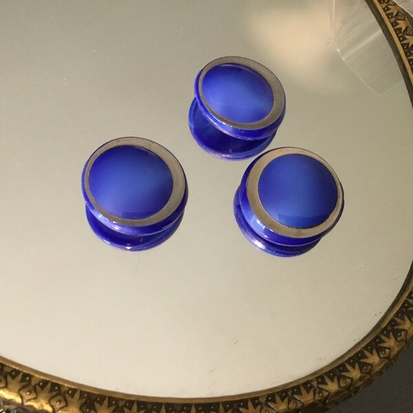 Blue Glass Buttons - Etsy