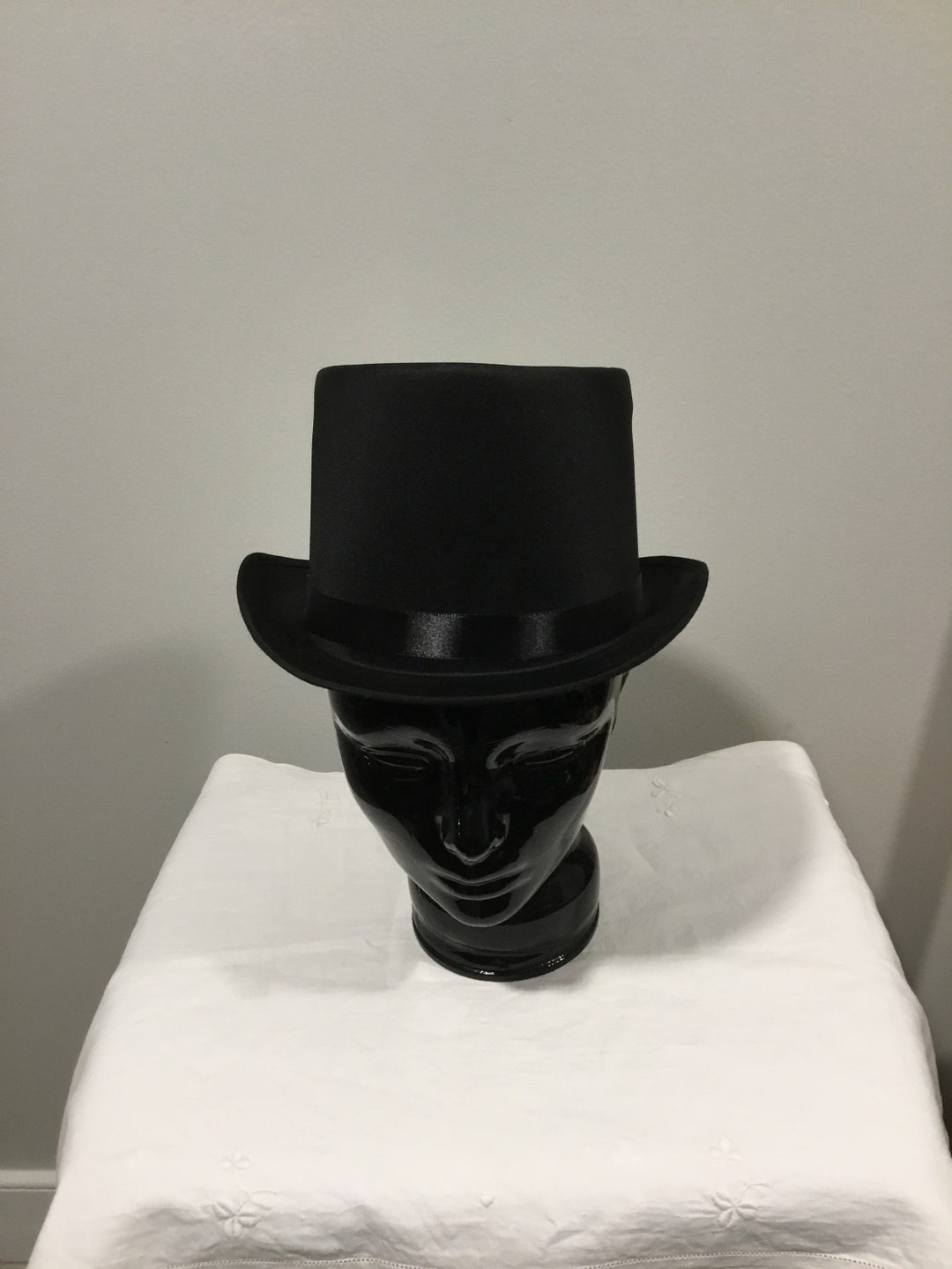 Black Top Hat Prom Hat Classic Old Style Hat Be Like Fred Astaire for ...