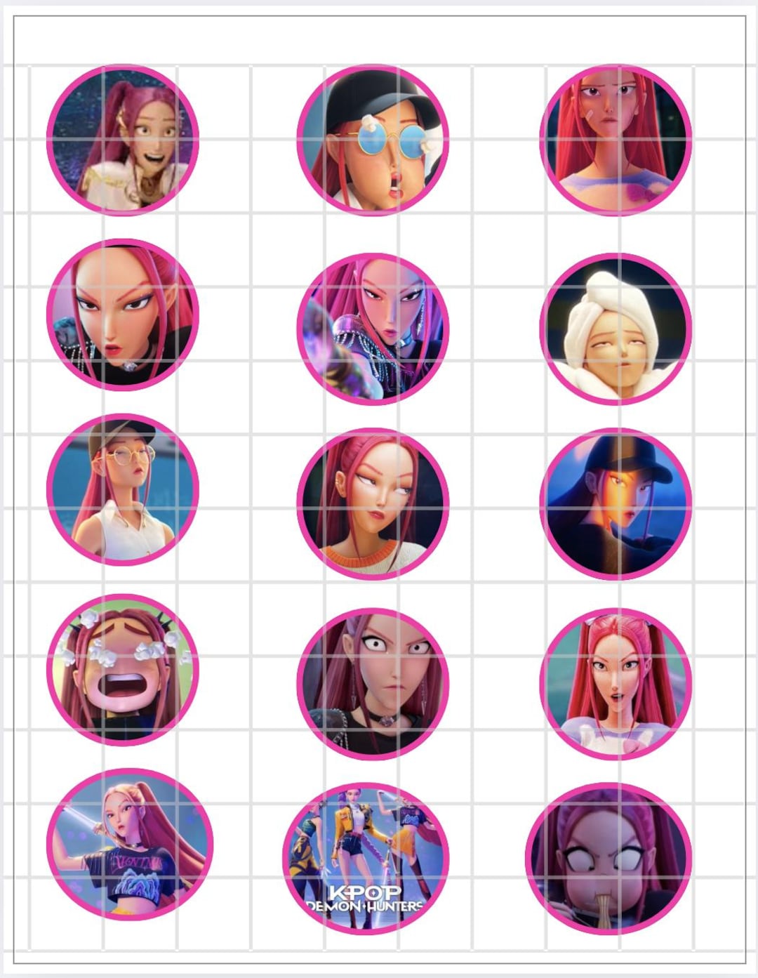 KPOP Demon Hunters Mira Printable Stickers, Kpop Stickers, Demon ...