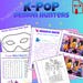 K-pop Demon Hunters Activity Worksheets for Kids | Party Favors ...