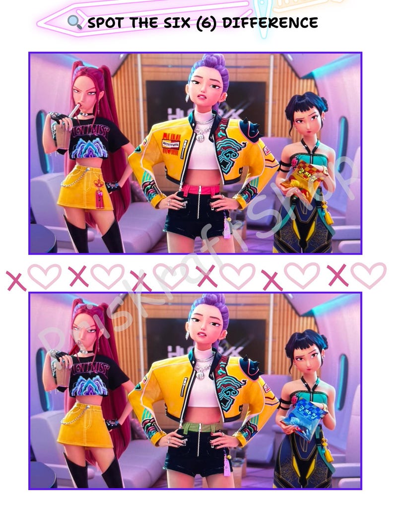 K-pop Demon Hunters Activity Pack | Printable Birthday Party Favors ...