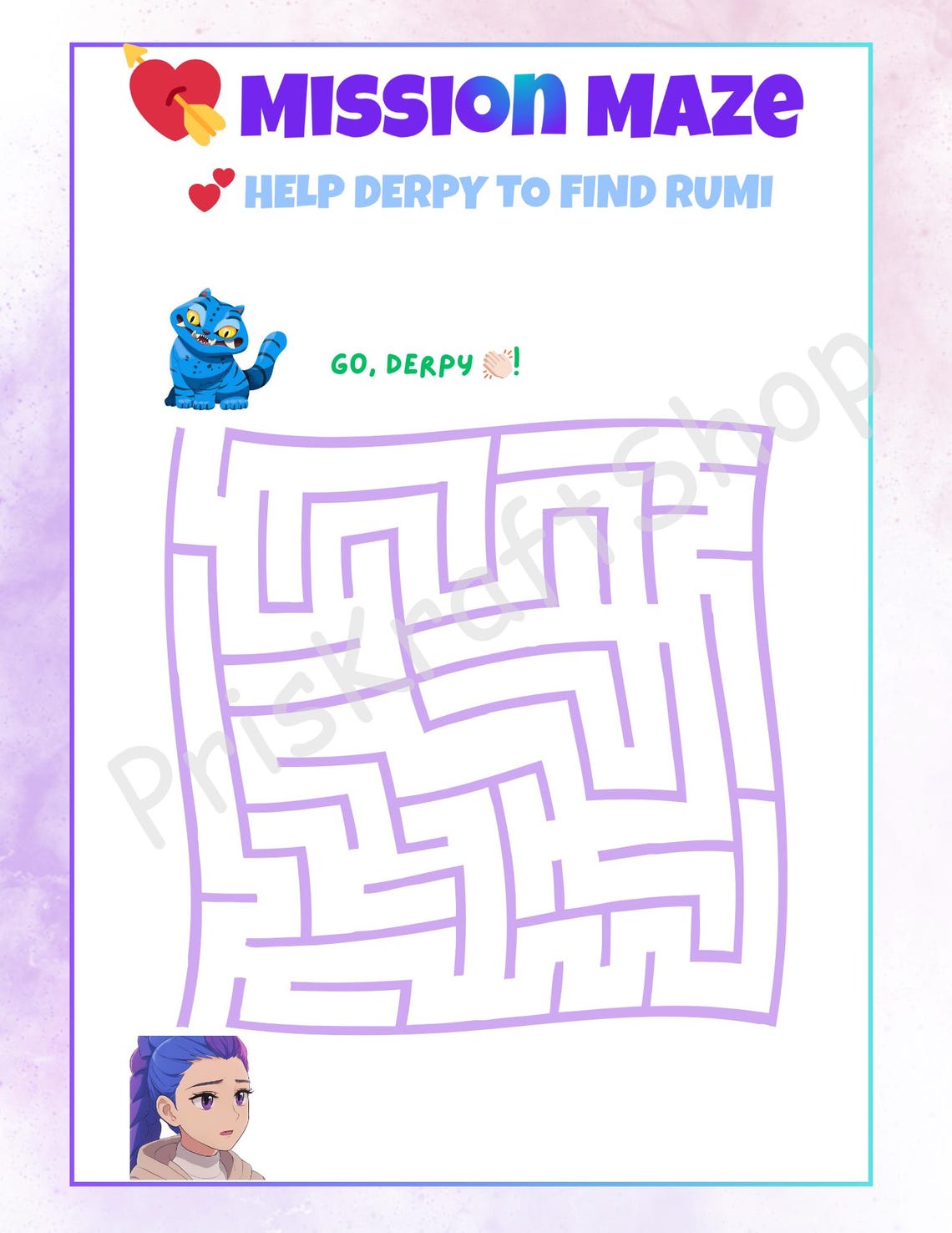 K-pop Demon Hunters Activity Worksheets for Kids | Party Favors ...