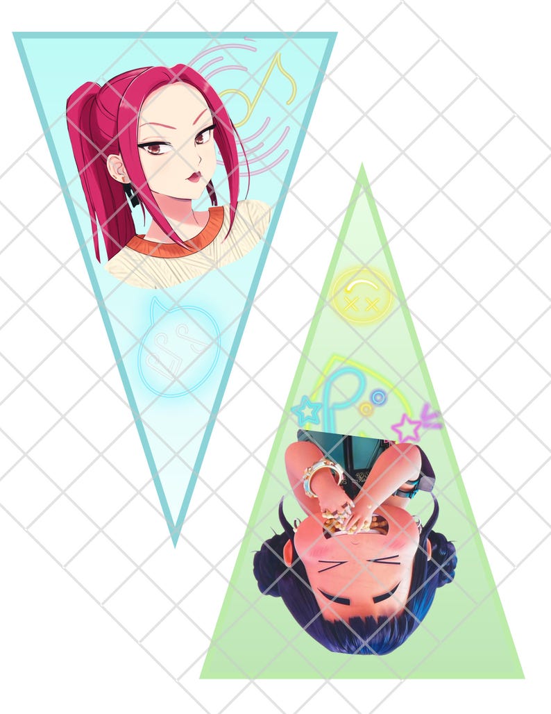 K-pop Demon Hunters Birthday Banner | Printable Anime Party Pennant ...