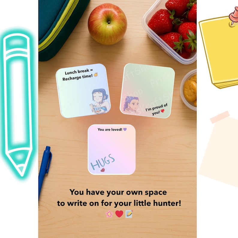 K-pop Demon Hunters Lunchbox Notes for Kids – Printable Back to School ...