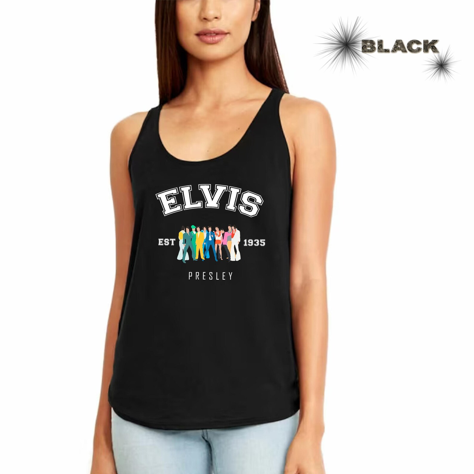 Elvis Presley Est 1935 Tank Top, Elvis Presley Gift, Gift for Elvis ...