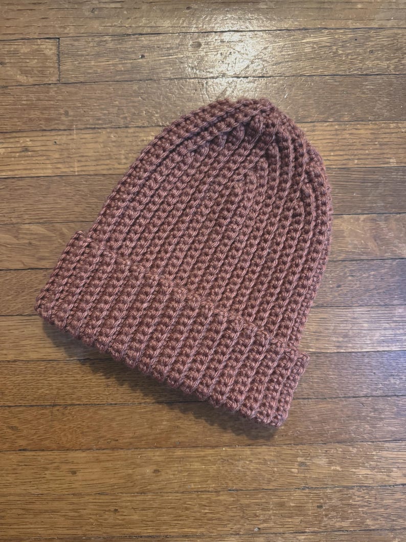 Quick Easy Ribbed Crochet Hat Pattern (digital PDF Download) - Etsy