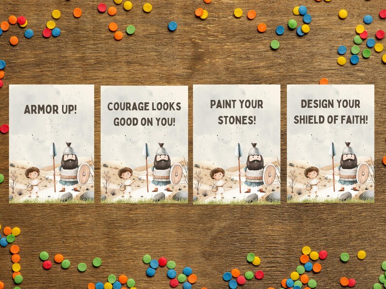 David and Goliath Party Signs | Faith Birthday Decor| Kids Birthday ...