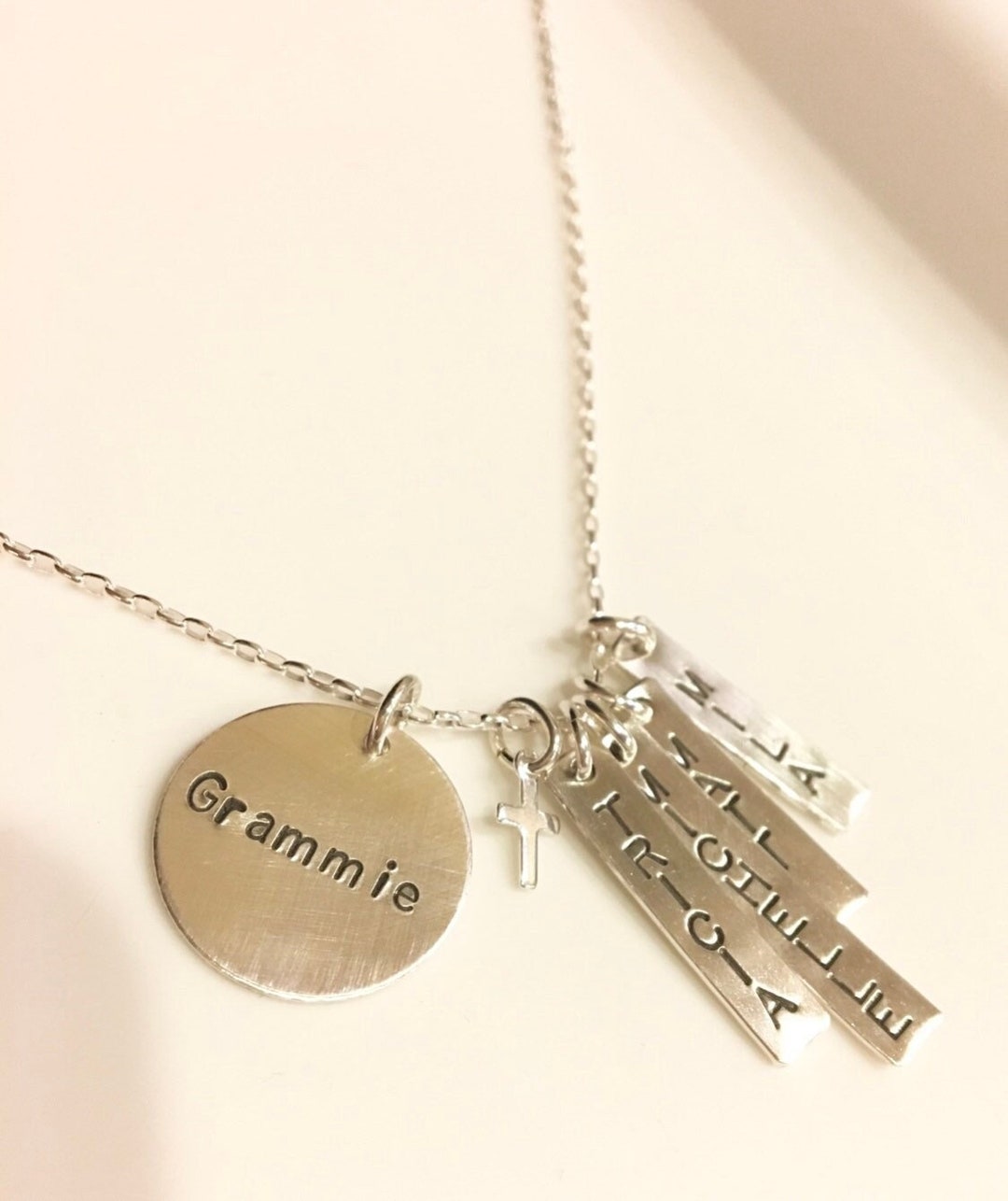 Grammy, Meme, Grandma, Nana, Lovie Personalized Necklace, Grandkids ...