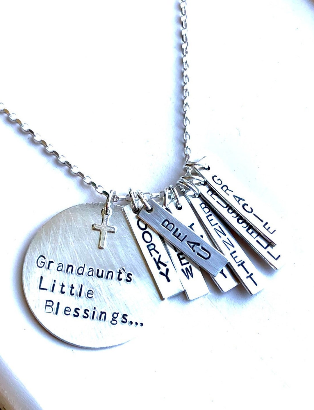 Grandaunt, Auntie, Aunt's Little Blessings Personalized Stamped ...