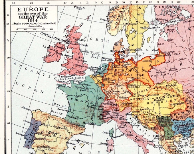 1938 Europe Map, Historical Map of Europe After 1880 Congress of Berlin ...