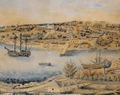 Illustration of Port Jackson Sydney Vintage Watercolour - Etsy