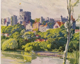 Windsor Castle Painting - Etsy