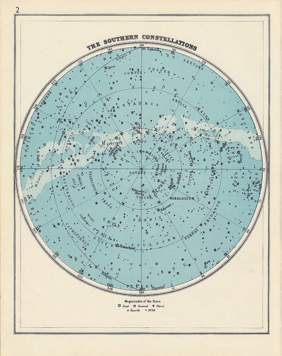 Constellations Map Southern Hemisphere