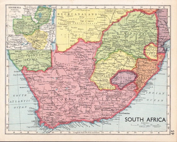 Transvaal South Africa Map