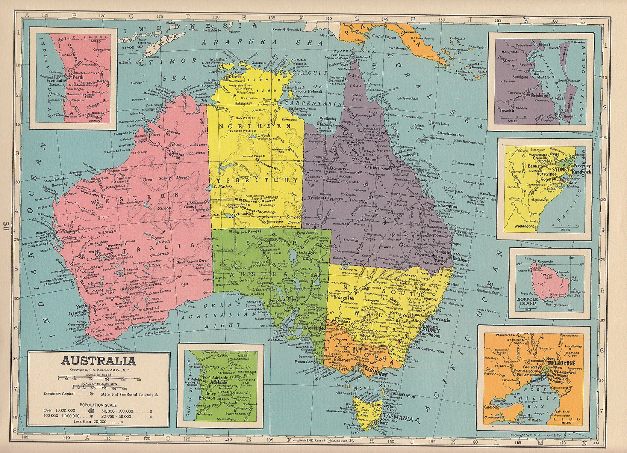 Australian Map With Cities