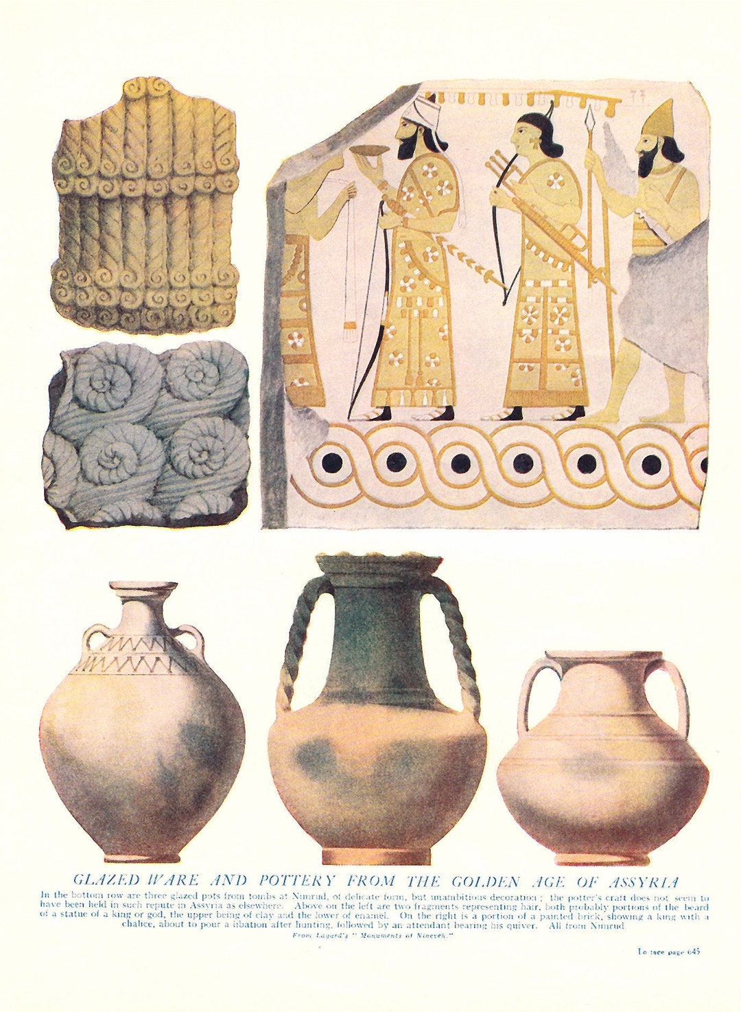 Artefcts From the Golden Age of Assyria Including Pots and - Etsy