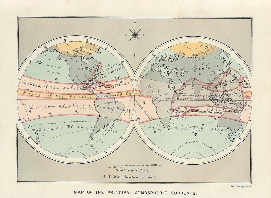 150 Year Old WORLD Globe Map, Circa 1860s Antique Map Showing ...