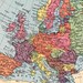 EUROPE Map, 1930s European Map Pre WW2, Vintage School Map With Spain ...