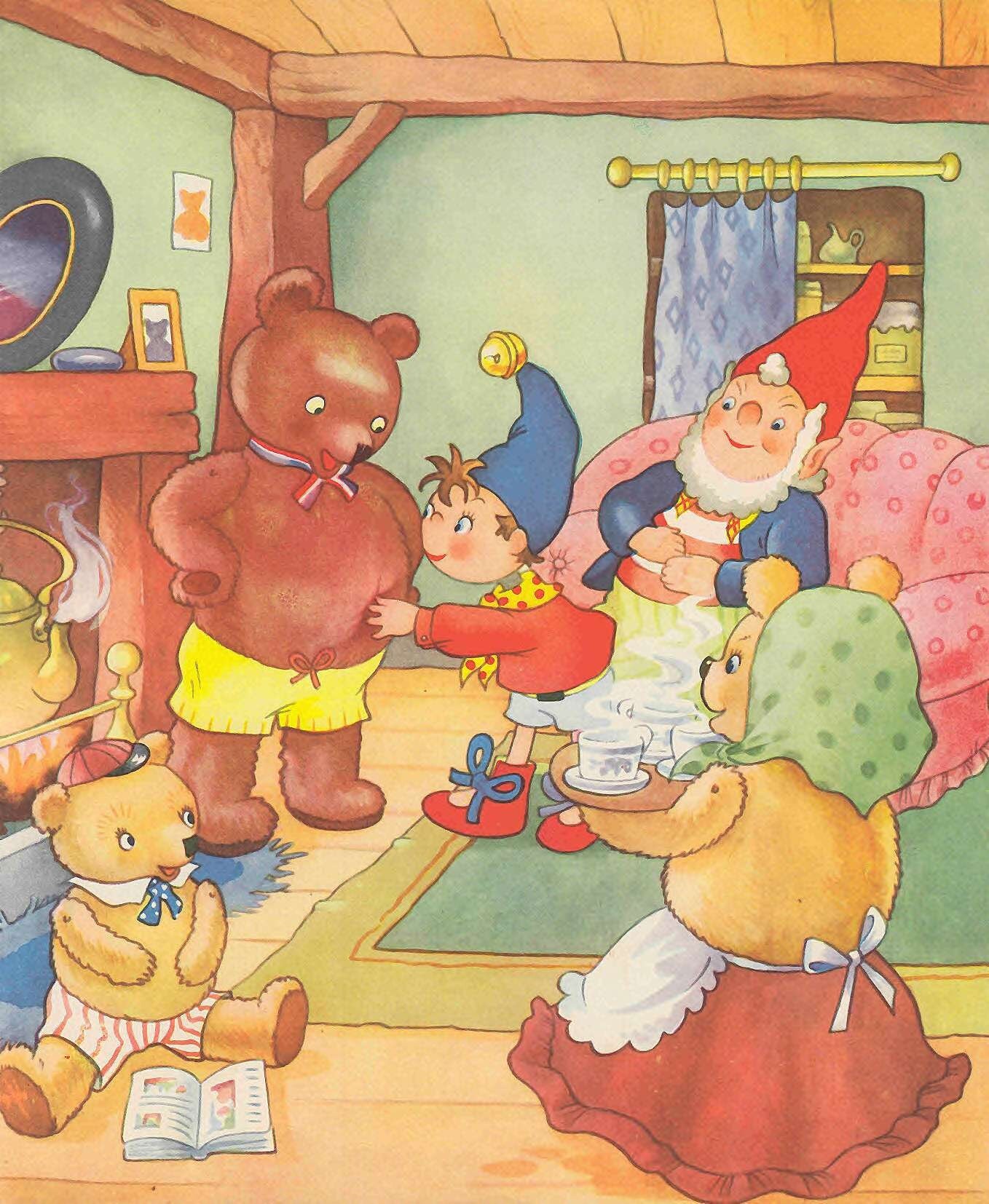 Noddy and Big Ears Having Tea With Mr Tubby and His Family - Etsy