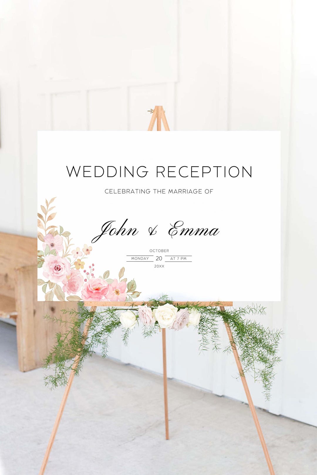 Reception Welcome Sign, Wedding Reception Sign, Wedding Welcome Sign ...