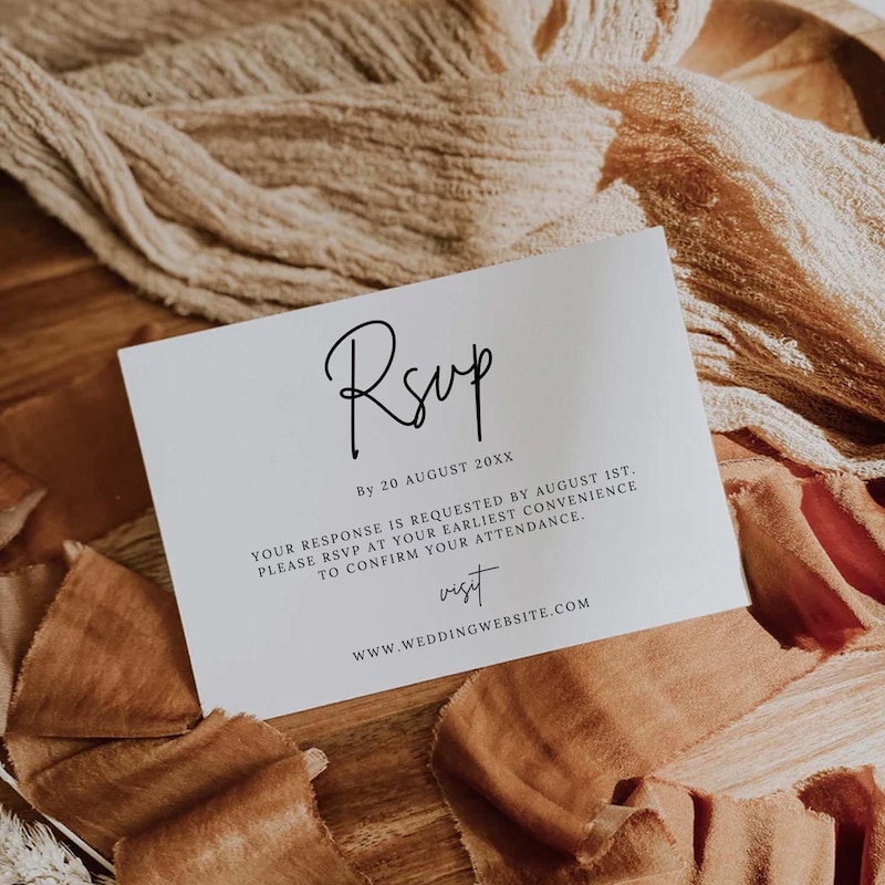 Rsvp Template Fall - Etsy