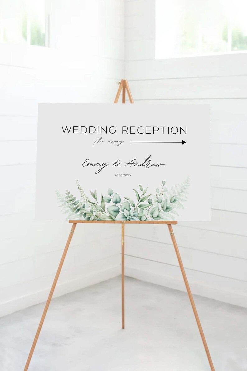 Reception Welcome Sign, Wedding Reception Sign, Wedding Welcome Sign ...