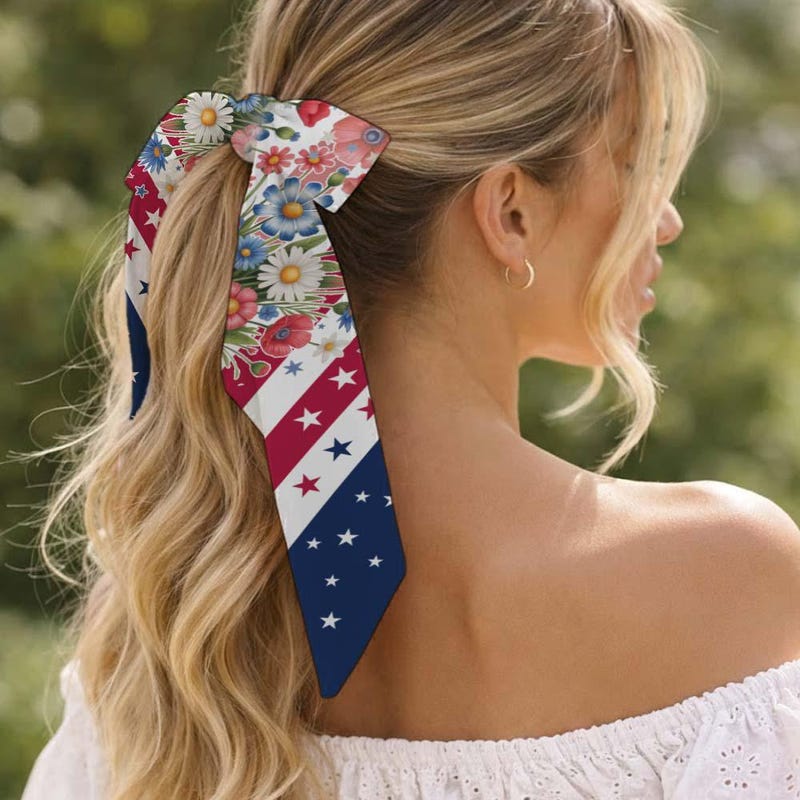 Patriotic Scarf Vintage - Etsy
