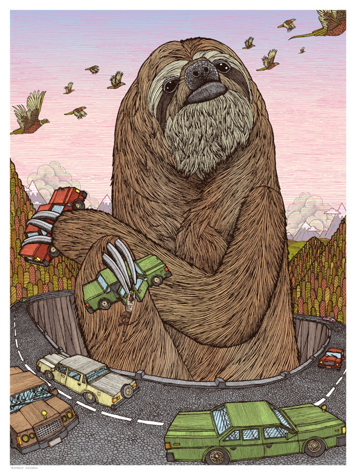 Slothzilla - Etsy