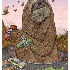 Slothzilla - Etsy